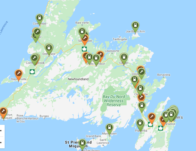 Electric Vehicle Charging Stations in Newfoundland - Newfoundland Times